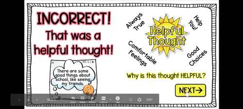 CBT Thought Cards and Activities for Positive Thinking & Emotional ...