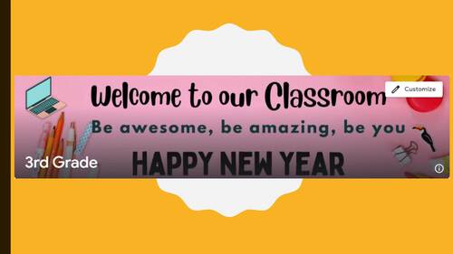 Google Classroom Animated Banners: Happy New Year by ZaryLearns | TPT