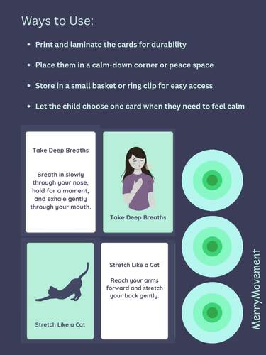 Peace Cards for Calm-Down Corner – Montessori Printable SEL Tool for Kids