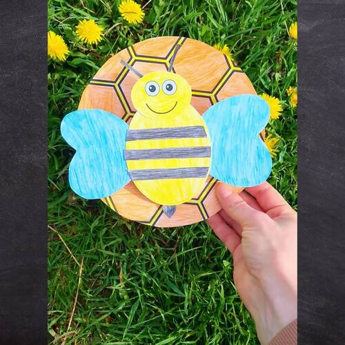 Insects Paper Craft: Ladybug, Bee, Caterpillar and Butterfly BUNDLE ⚡ ...