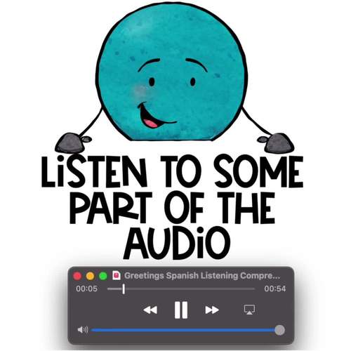 Greetings-Saludos Spanish Listening Practice by Ms Pat Store | TPT