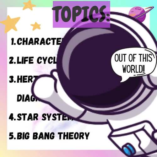 6th 7th Grade Space Unit Plan | Science Interactive Notebook | Stars Bundle