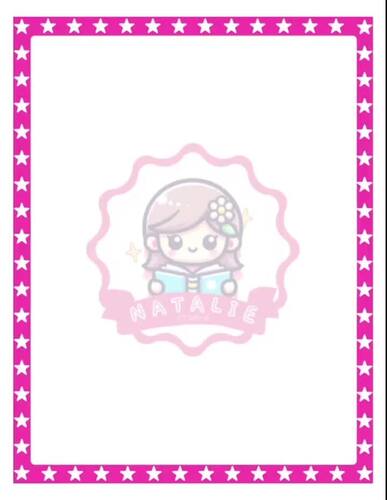 Page Borders Clipart | Stars | Color Frames | Transparent 300 dpi. 8.5"x11"