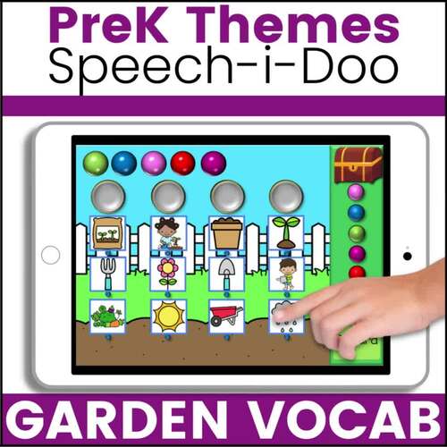 PreK Themes GARDEN | Digital Cariboo - Speech-i-Doo GARDENING Vocab
