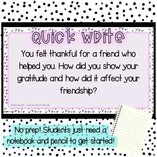 30 Daily Journal Writing Prompts | Social Emotional Learning (SEL ...