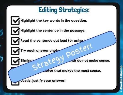 EOC-English I - EDITING RLA Set #2 STAAR Practice integrated with ...