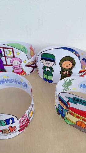 Ramadan Paper Crown Craft - Fun Coloring Activity for Kids | Hats ...