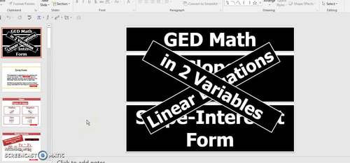 GED Math-Algebra Practice and Review in Digital Format by Mo Don
