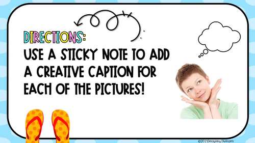 Caption This Meme Digital Virtual Brain Break Activities | Summer Edition