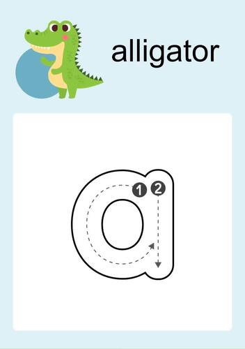 A-Z Animal Alphabet Tracing Worksheets | Preschool, PreK & Kinder.