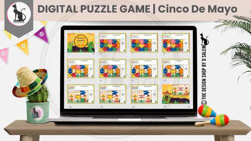 Digital Resources Google Slides Templates Puzzle Game Cinco De Mayo ...