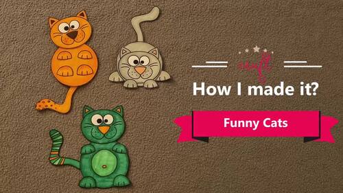 Funny Cat | Funny Cat's | Halloween | Cat | Craft by Creative Timea