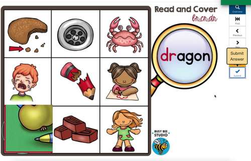 Back to School R Blends Boom Cards by Busy Bee Studio | TPT