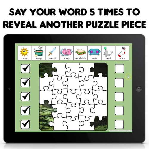 No Print Animal Articulation Puzzles for iPad or Teletherapy | TpT