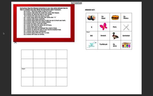 Listen. Write. Draw - A Game to Pay Attention to! (EFL/ESL Activity)