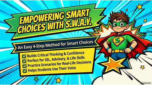 Decision Making Worksheets & SEL Activities | SWAY Method Life Skills ...