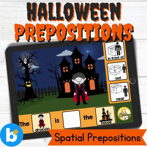 Halloween Spatial Prepositions Boom Cards by Teacher Kimmy | TPT