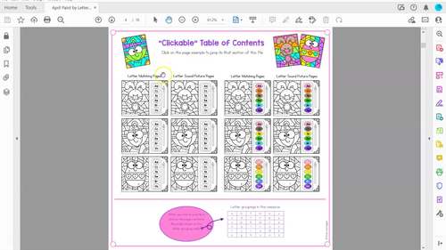 April Color by Letter and Initial Sound for Watercolor Painting | TpT