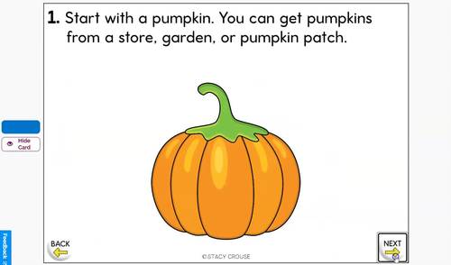 Pumpkin Carving Language Activities for Halloween Boom Cards™ Speech ...