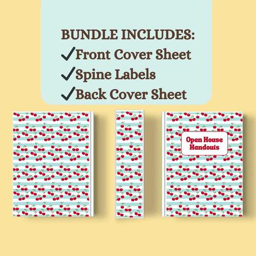 Printable Binder Covers for Teachers – Editable Canva Template ...