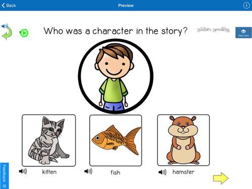 Kitten's First Full Moon Story Grammar Review Boom Cards for Narrative ...
