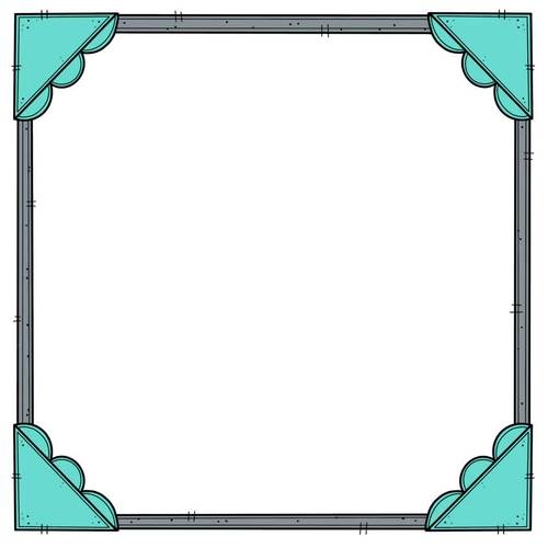 Pastel Color Borders Frames Clip Art Set | Hand Drawn Doodles ...