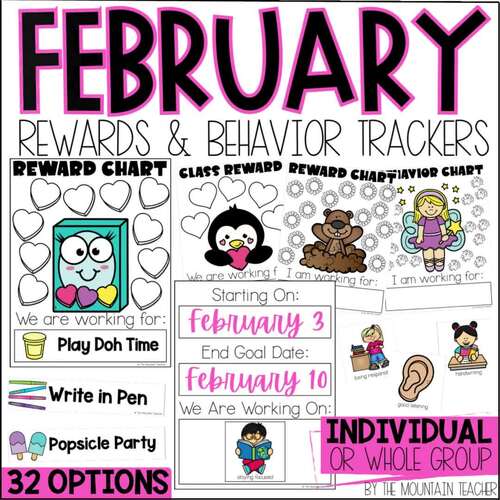 Valentines Day Classroom Behavior Management, Goal Setting & Student ...