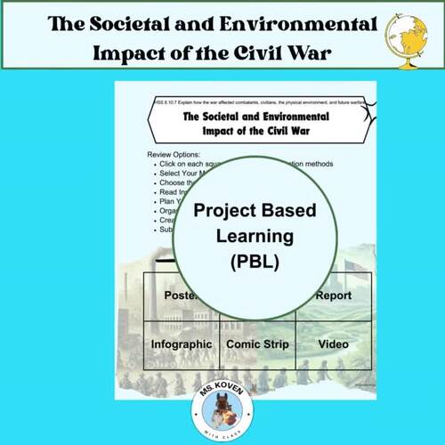 HSS 8.10.7 The Societal & Environmental Impact of the Civil War PBL ...
