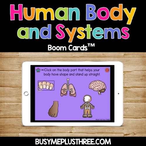 Human Body Parts and Systems BOOM CARDS™ Digital Learning Game Distance ...