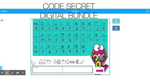 LE CODE SECRET French Digital Word Work BUNDLE by La classe de Mme Sambrook