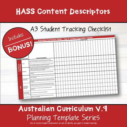 V9 Australian Curriculum HASS Content Descriptor Overviews - Year 2