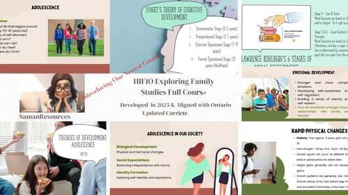 HIF1O - Grade 9 - Exploring Family Studies - Full Course by Saman Resources