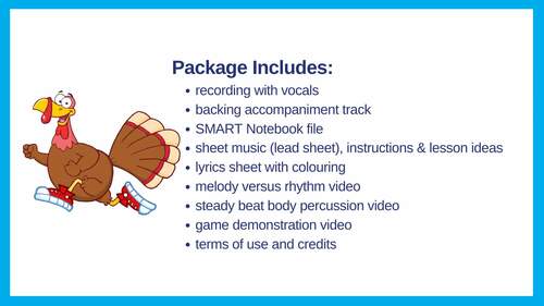 Thanksgiving Song Game - Turkey Song & Singing Game - Melody Sol Mi La