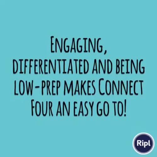 Integer Operations Connect Four Game Positive Negative Integers | TPT