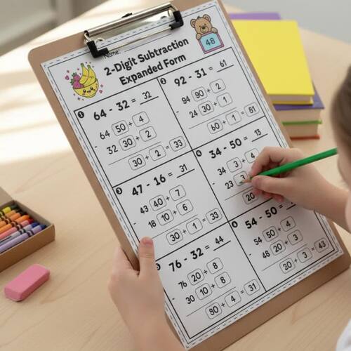 2 & 3-Digit Addition and Subtraction Expanded Form Bundle - No Regrouping