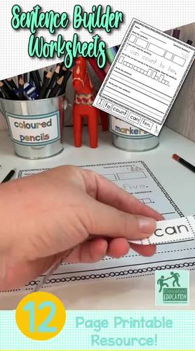 Literacy centers and morning work ‘I can count’ - sight words - book 3