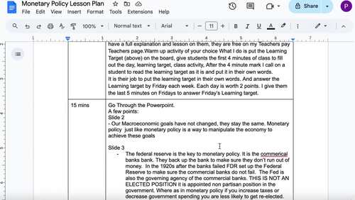 Monetary Policy Lesson and Practice Bundle – High School Economics