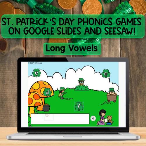 Long Vowel Teams St Patricks Day Phonics Activity Google Slides Seesaw