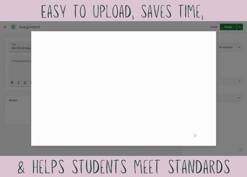Master the RACES Method! Google Classroom Rubric & Activities for 6th ...