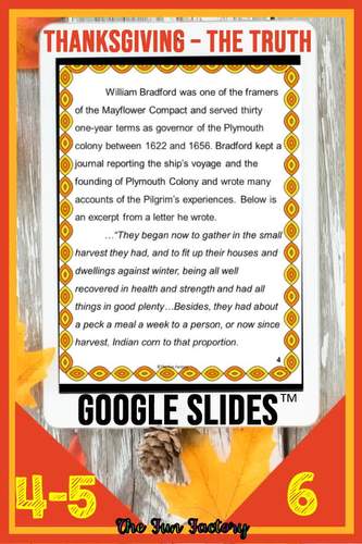 Digital Thanksgiving The Truth for Google Slides™ AND Printable | TpT