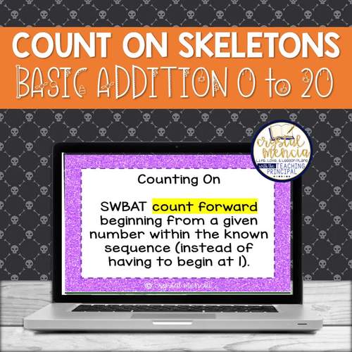 Halloween Count On Skeletons Addition Within 20 Boom Cards™ | Digital ...