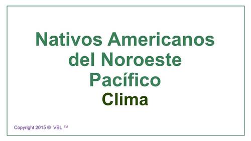 Nativos Americanos Native Americans SPANISH / Study Guides / Map