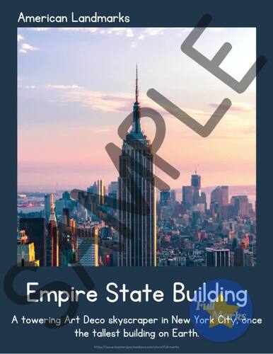 American Landmarks Real Photo Posters | Boho Modern USA Social Studies ...