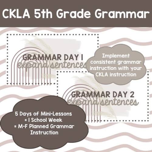 5th Grade CKLA Grammar: 2.12 Expanding Sentences | Mini-Lesson & Activities