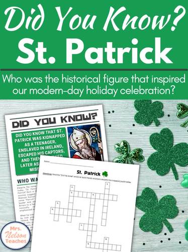 St. Patrick's Day Activity - Informational Text - Middle School | TPT