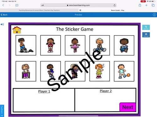 Open Ended BOOM Card Deck: The Sticker Game: Actions Set 1 | TPT