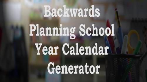 Backwards Planner | 5th Grade Math Common Core Standards | FREE Updates