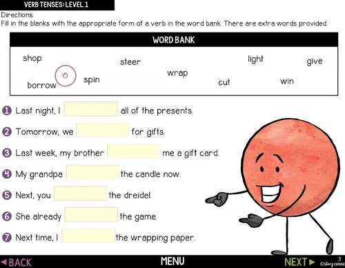 December Language Activities No Print Interactive PDF & Printable ...