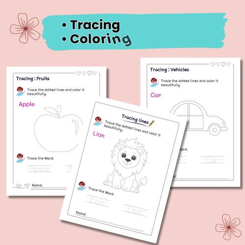Preschool Tracing Worksheets Mega Pack | 100 Pages Fine Motor & Handwriting
