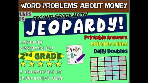MEASURING AND READING GRAPHS- Second Grade MATH JEOPARDY! handouts ...